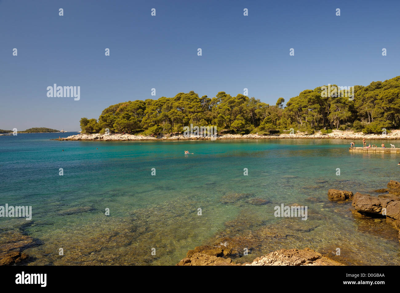 Croatia - beautiful Mediterranean coast landscape in Istria Stock Photo ...