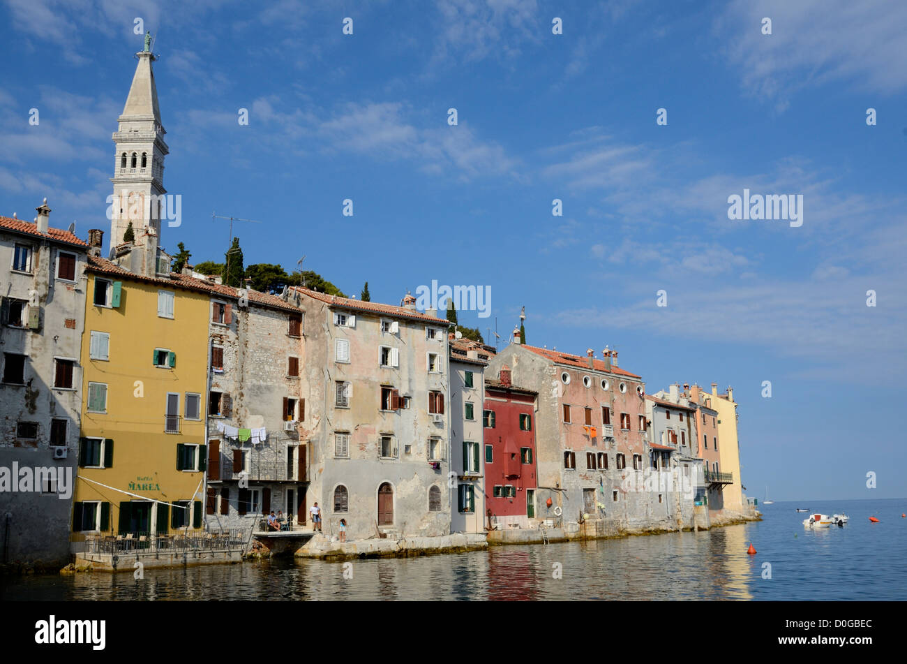 Rovinji is a famous medieval village along the croatian coast Stock ...