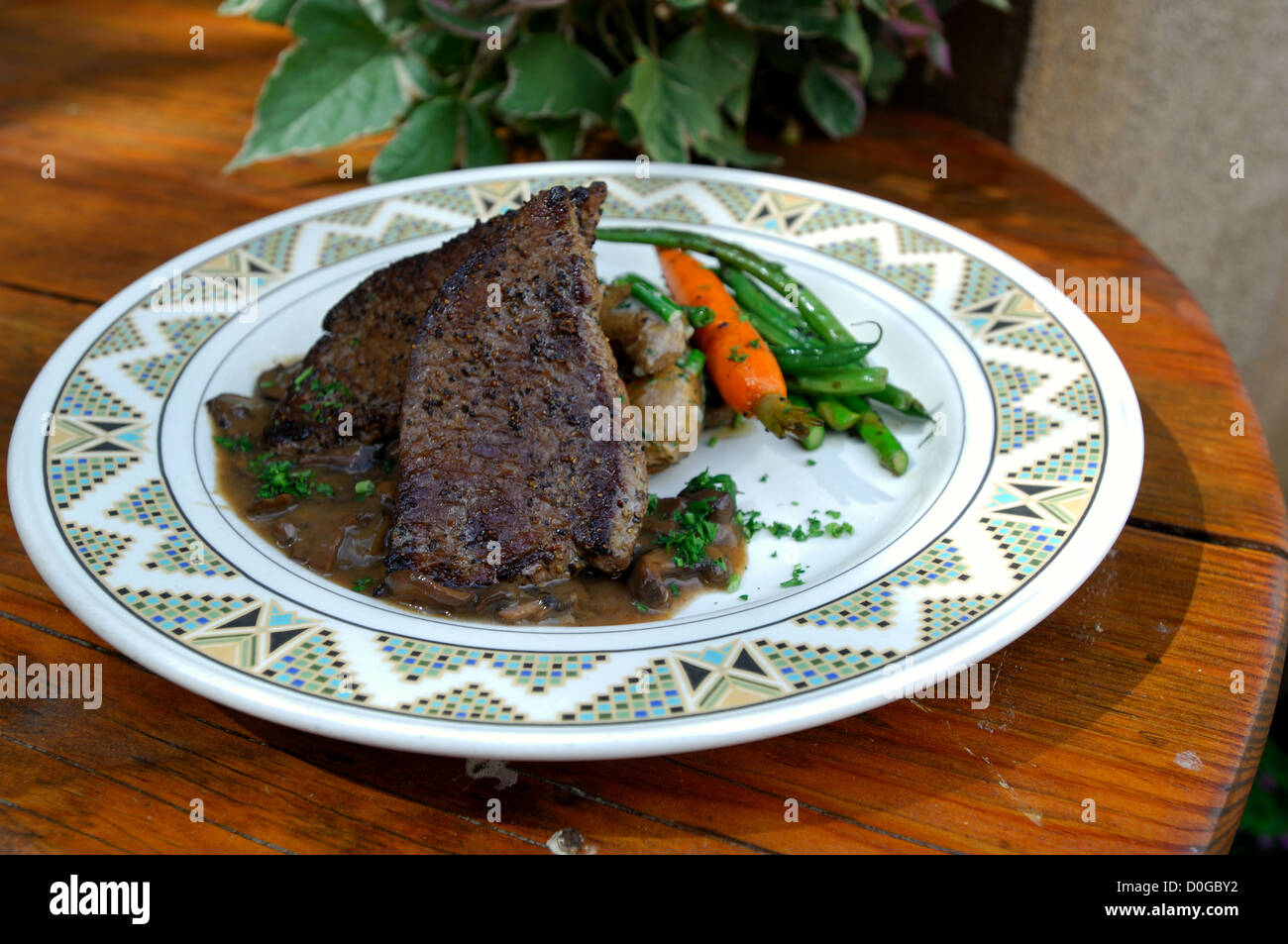 Sautéed Pronghorn Antelope steaks at The Gage Hotel in Marathon Texas ...