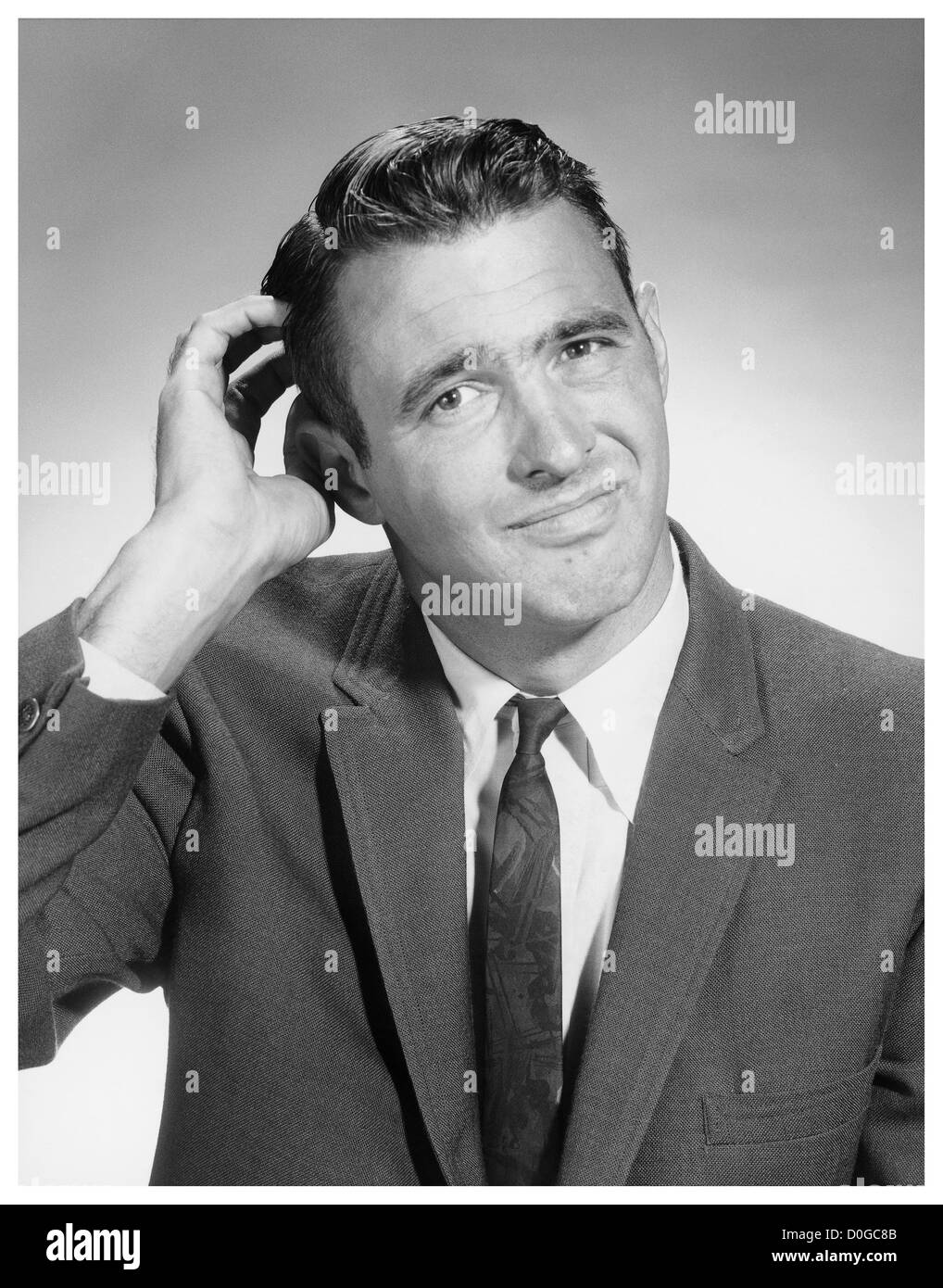 Confused black male Black and White Stock Photos & Images - Alamy