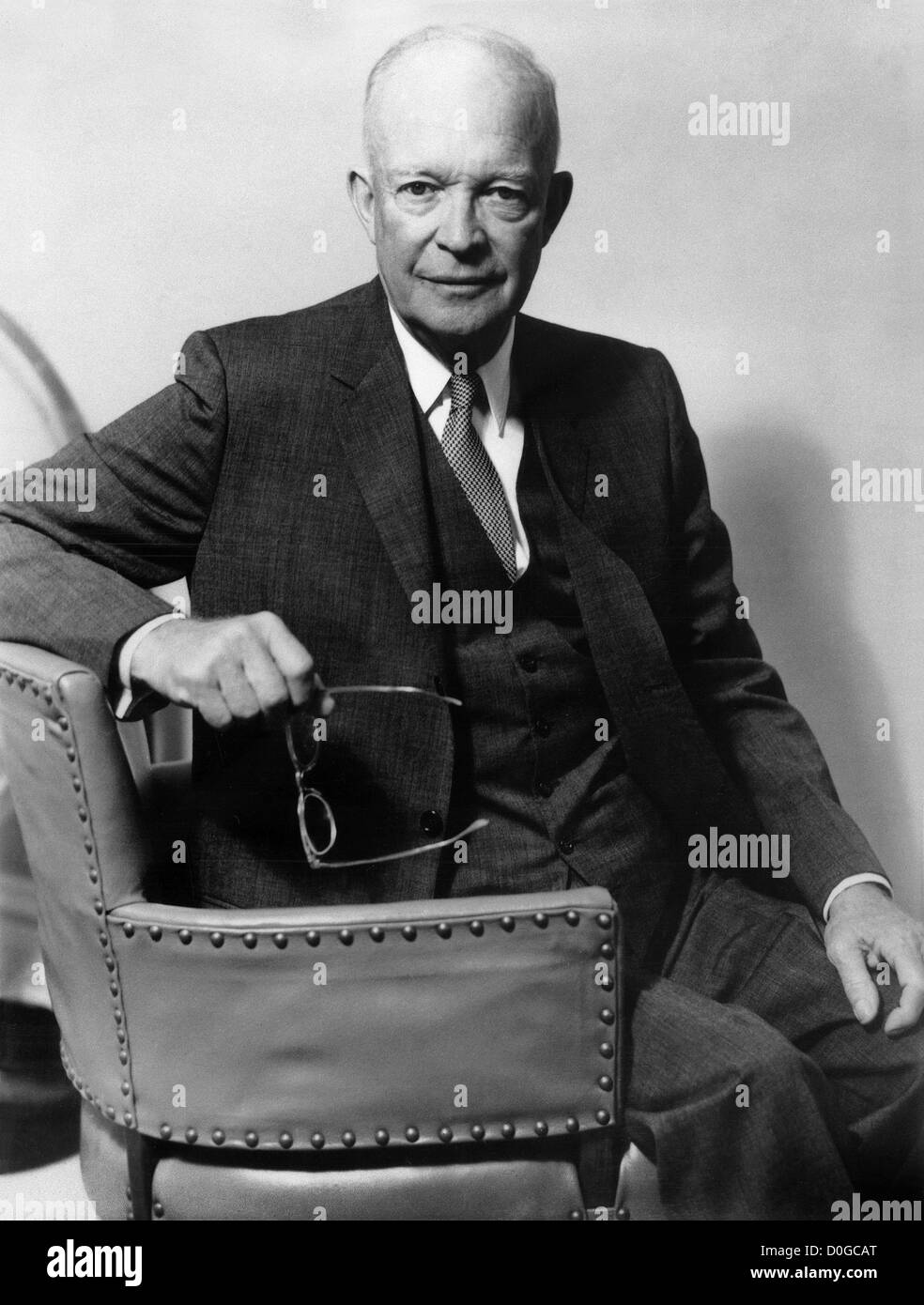 Portrait of former president Dwight Eisenhower Stock Photo - Alamy