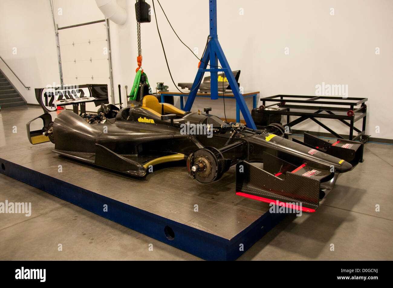 USA, Indiana, Indianapolis Motor Speedway, Indy 500 car under ...