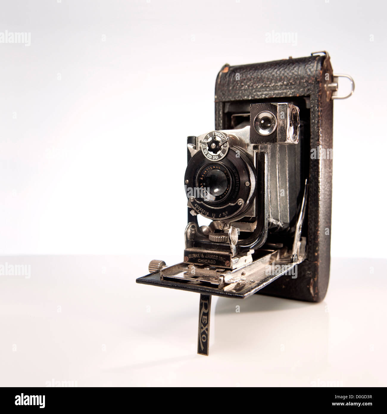 Vintage antique Burke and James folding camera Stock Photo - Alamy