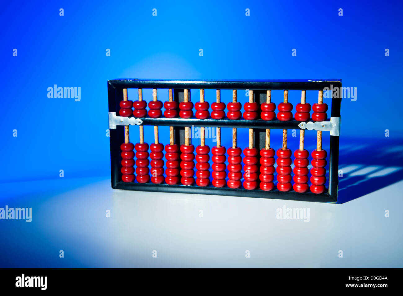 An abacus on table top Stock Photo - Alamy