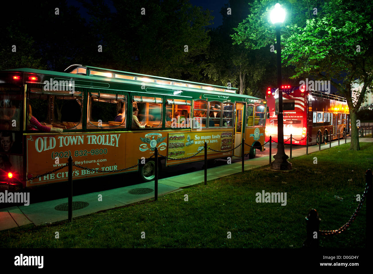 Washington dc old town trolley hi-res stock photography and images - Alamy