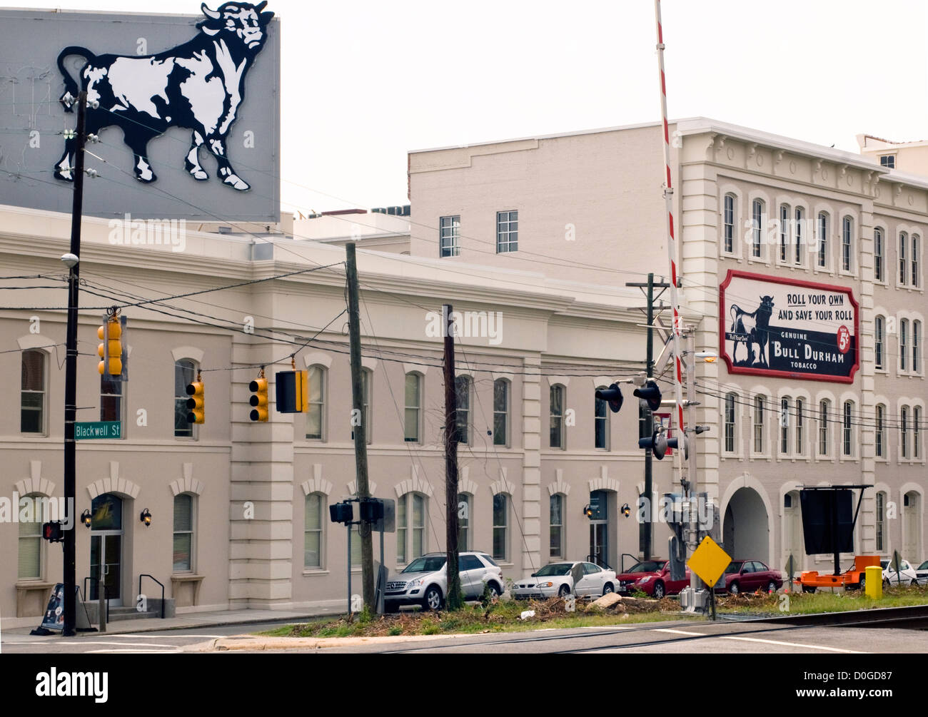Bull Durham signs / billboards in Durham North Carolina Stock Photo - Alamy