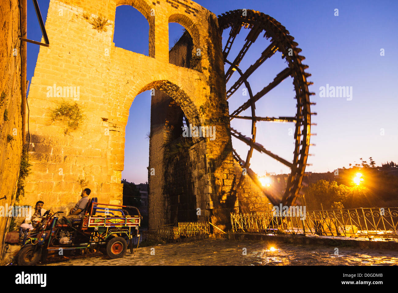 Al Mohammediyya Noria, the largest of the Hama water wheels. Hama ...