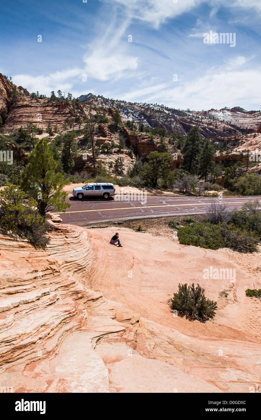 Road in Nevada Stock Photo - Alamy