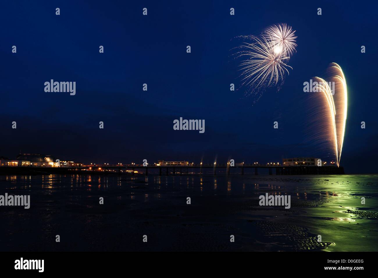 Worthing Pier Fireworks on 25/11/2012 at Worthing Pier, Worthing. A ...