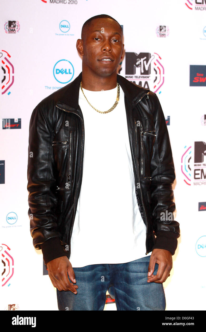 Dizzee Rascal MTV Europe Music Awards 2010 at the La Caja Magica ...