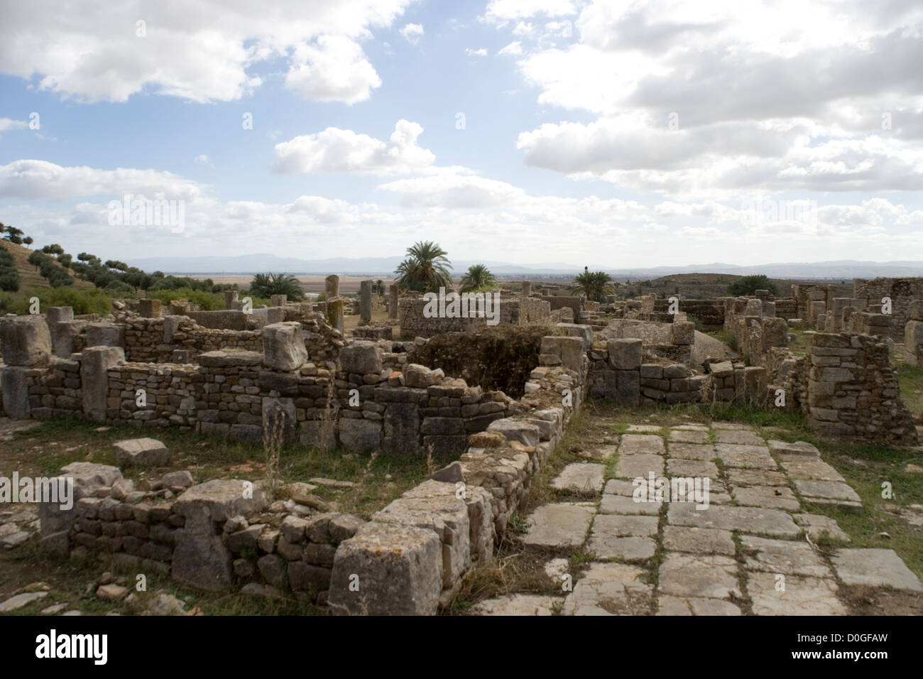 Bulla Regia the ancient Roman city in Northern Tunisia Stock Photo - Alamy
