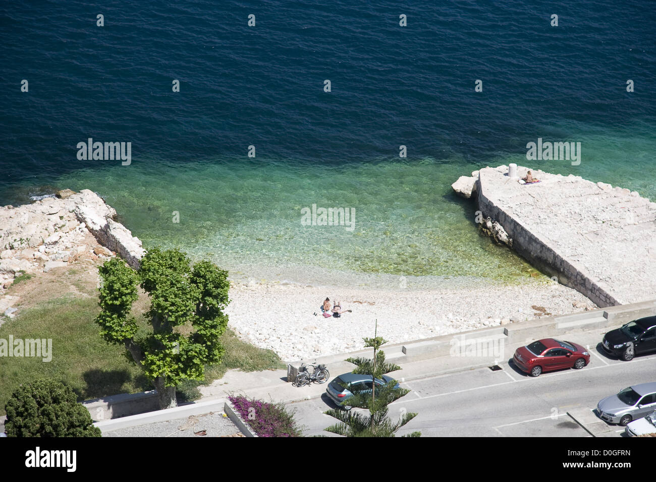 French Riviera lagoon Stock Photo - Alamy