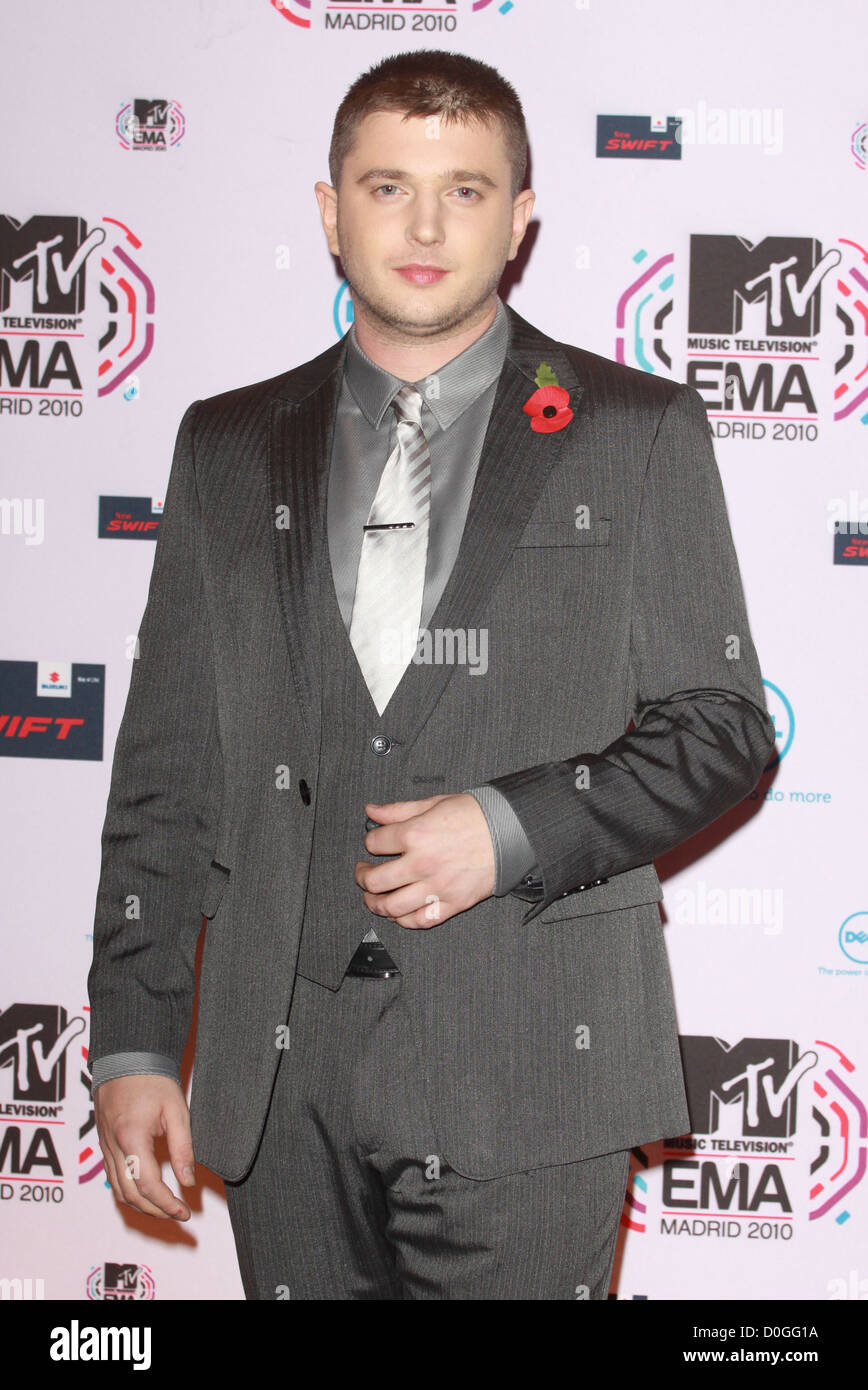 Plan B aka Ben Drew MTV Europe Music Awards 2010 at the La Caja Magica ...