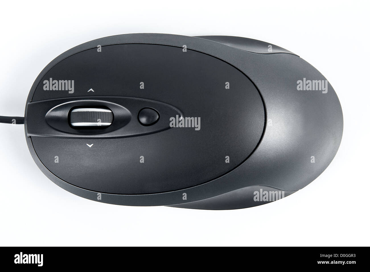 Computer black mouse isolated on a white background Stock Photo - Alamy