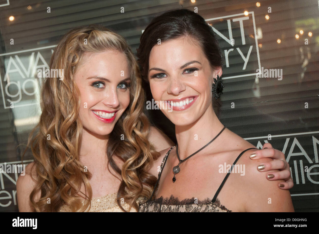 Cast members Alex McKenna and Haley Webb for the movie 'SoBe Real' the ...