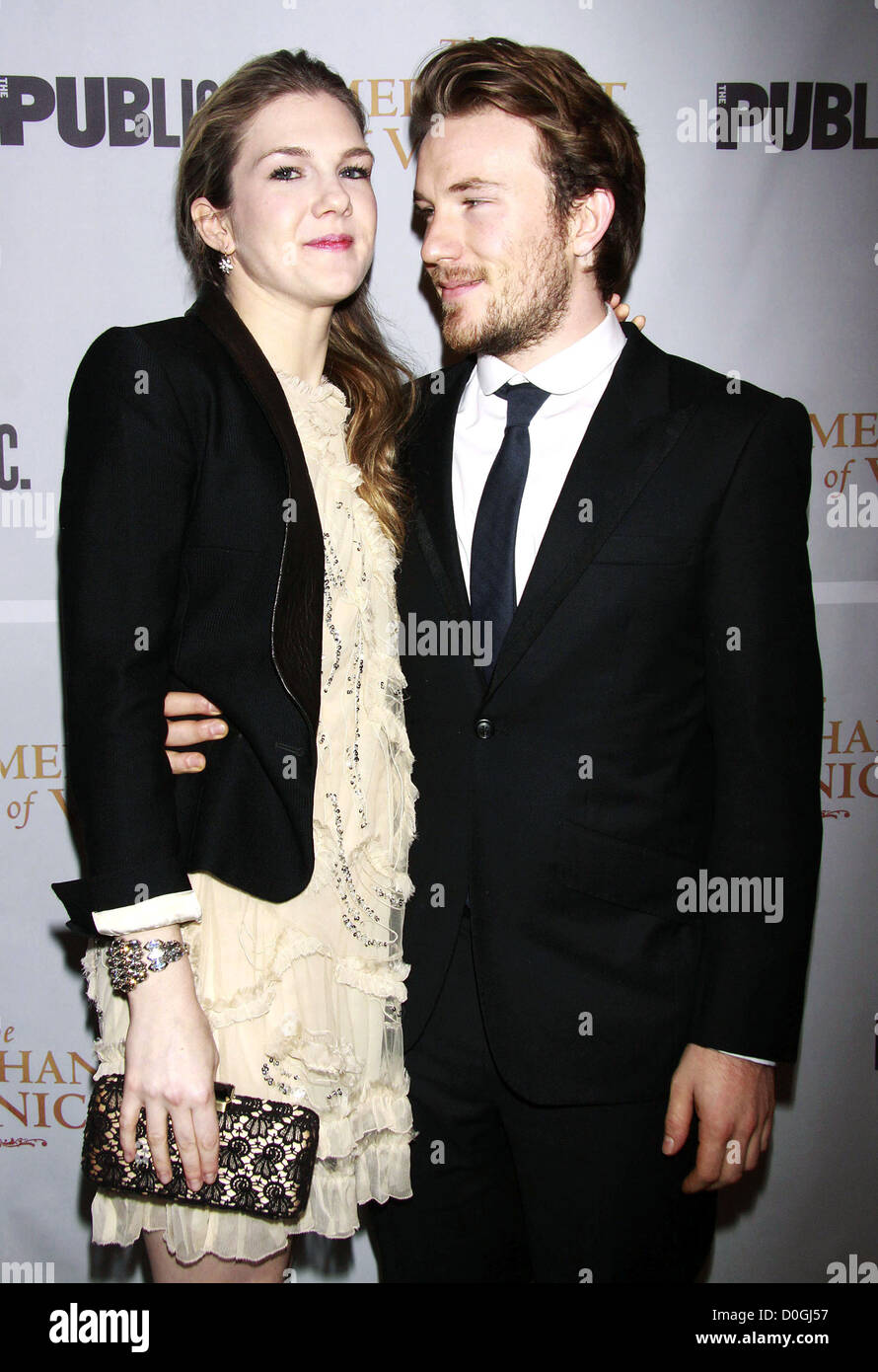 Lily Rabe and her brother Michael Rabe Opening night after party ...