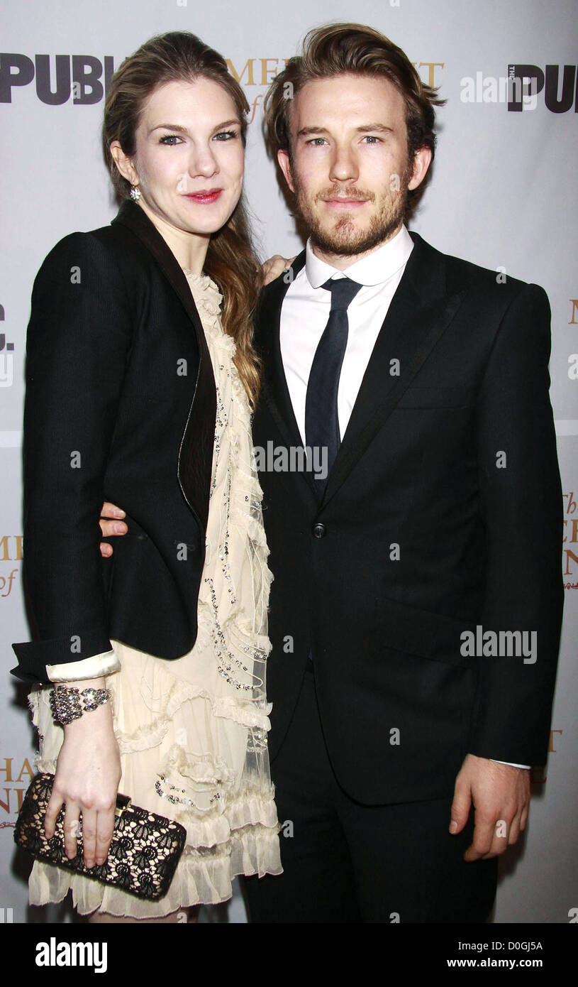Lily Rabe and her brother Michael Rabe Opening night after party ...