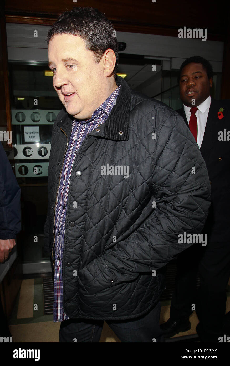 Peter Kay leaves the BBC Radio 1 studios London, England - 08.11.10 ...