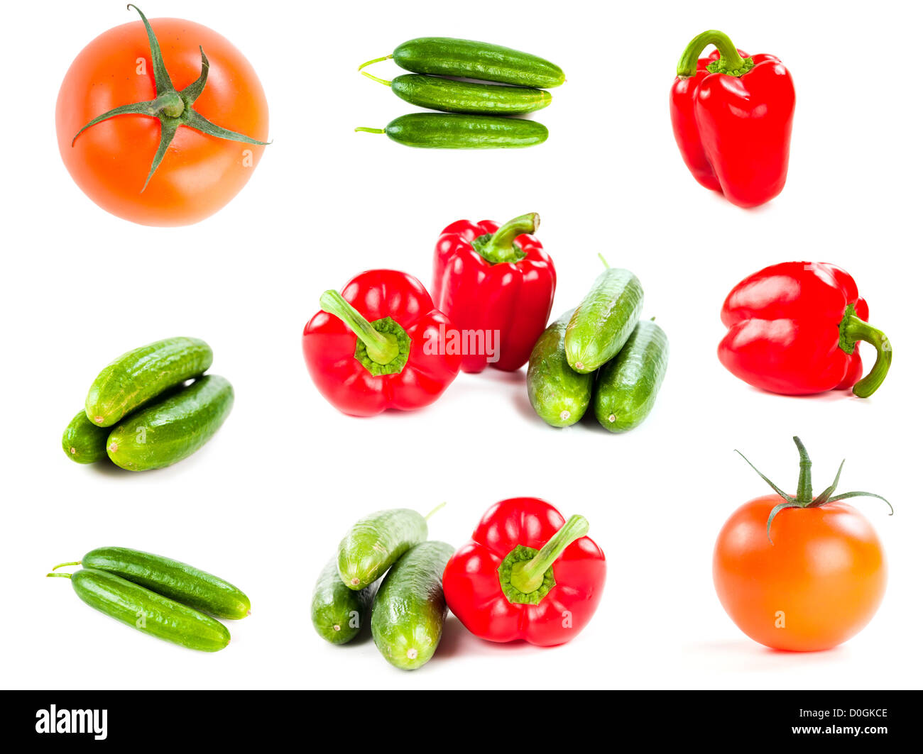 set of fresh vegetables Stock Photo - Alamy