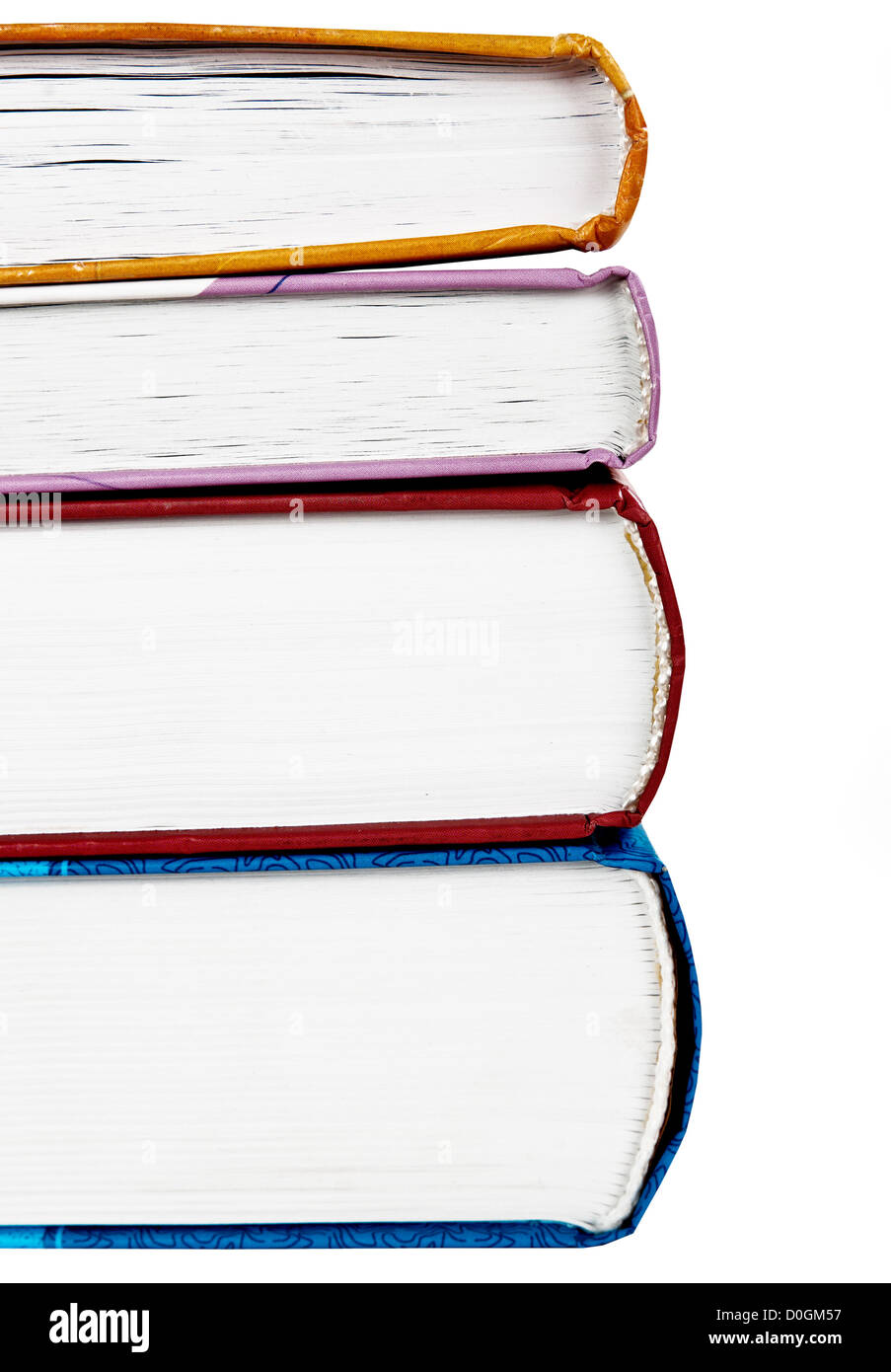 Stack of colorful real books Stock Photo - Alamy