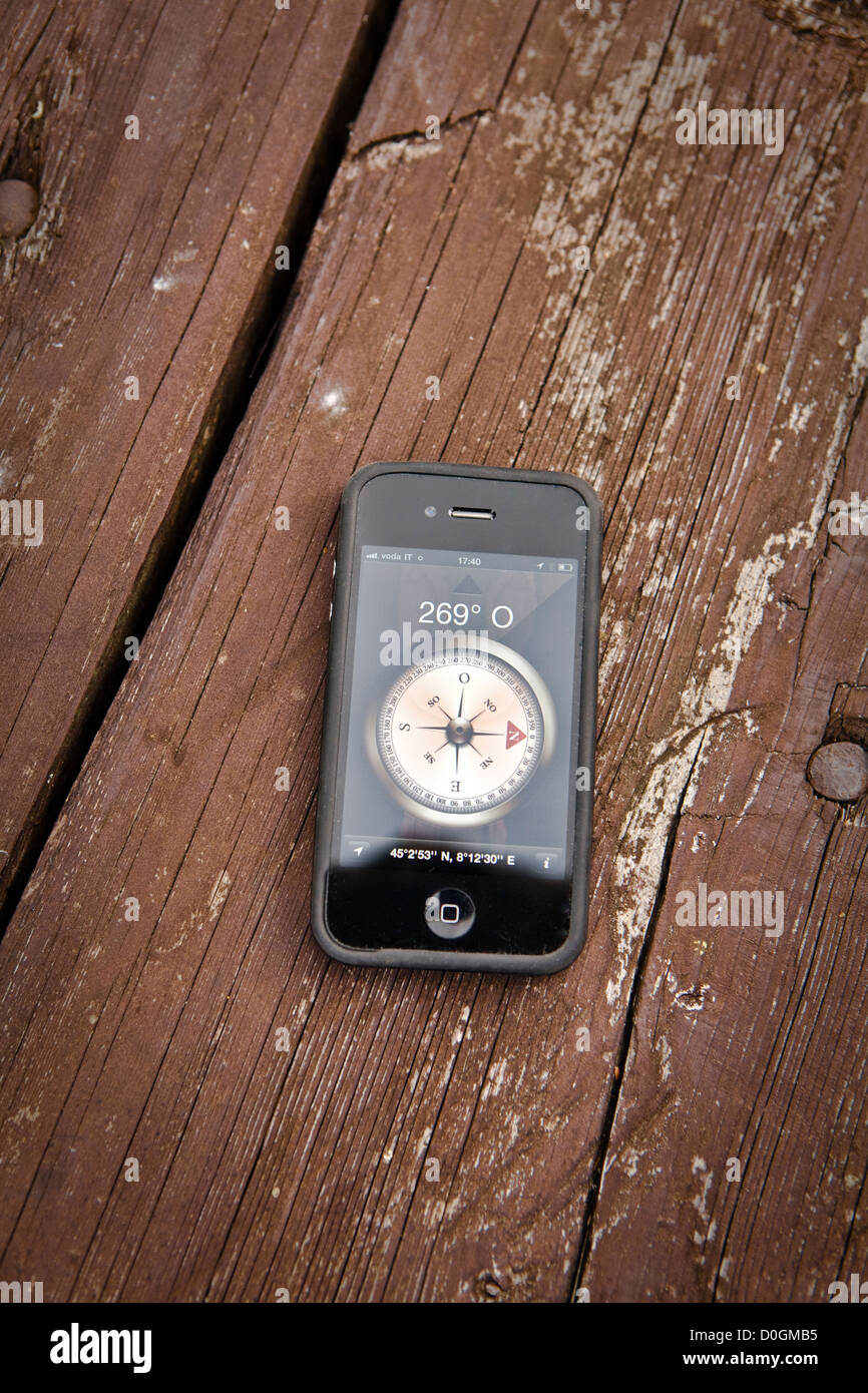 Mobile compass hi-res stock photography and images - Alamy