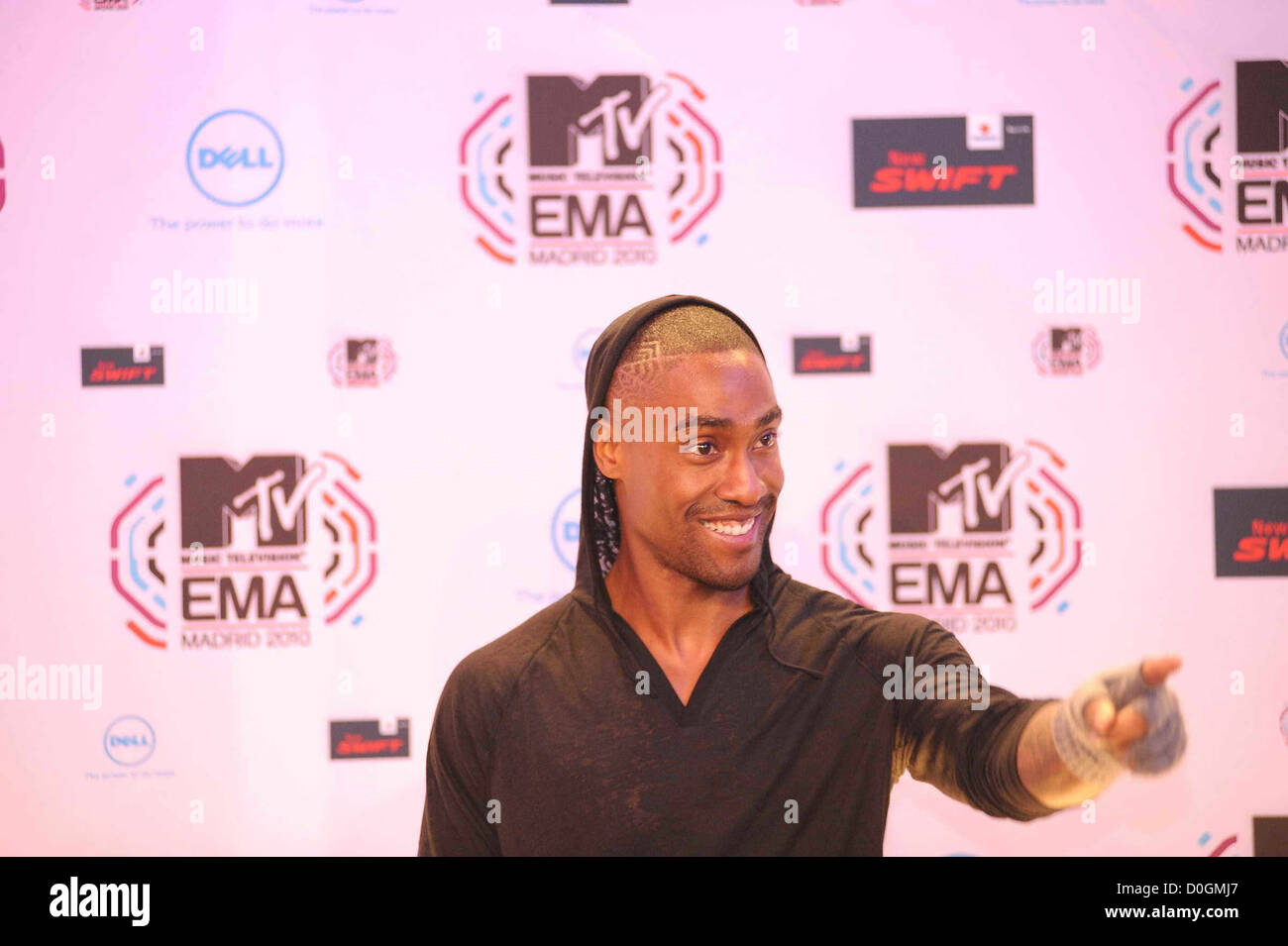 Simon Webbe MTV Europe Music Awards 2010 at the La Caja Magica ...