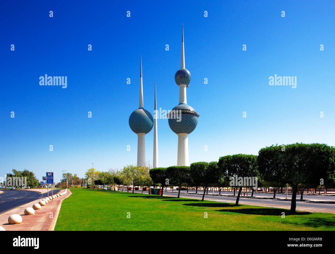 These beautiful architectural structures are icons of the Kuwait City ...