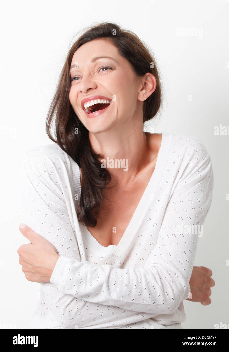 portrait of smiling woman Stock Photo - Alamy