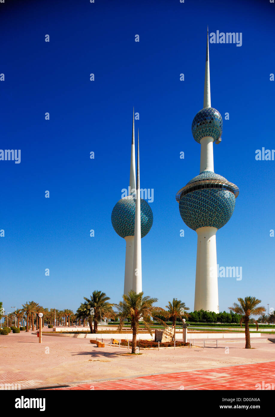 These beautiful architectural structures are icons of the Kuwait City ...