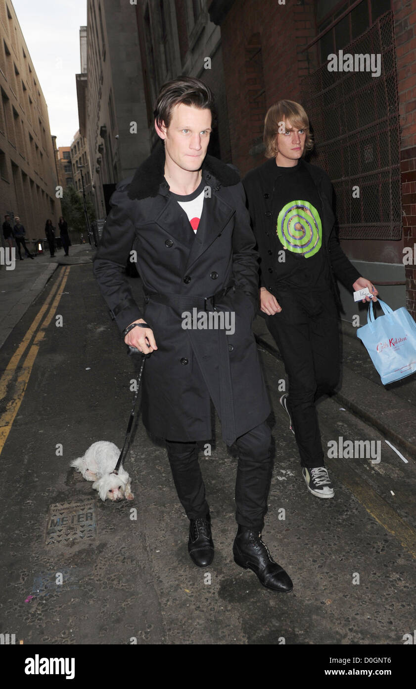 Matt Smith and his dog London Fashion Week Spring/Summer 2011 ...