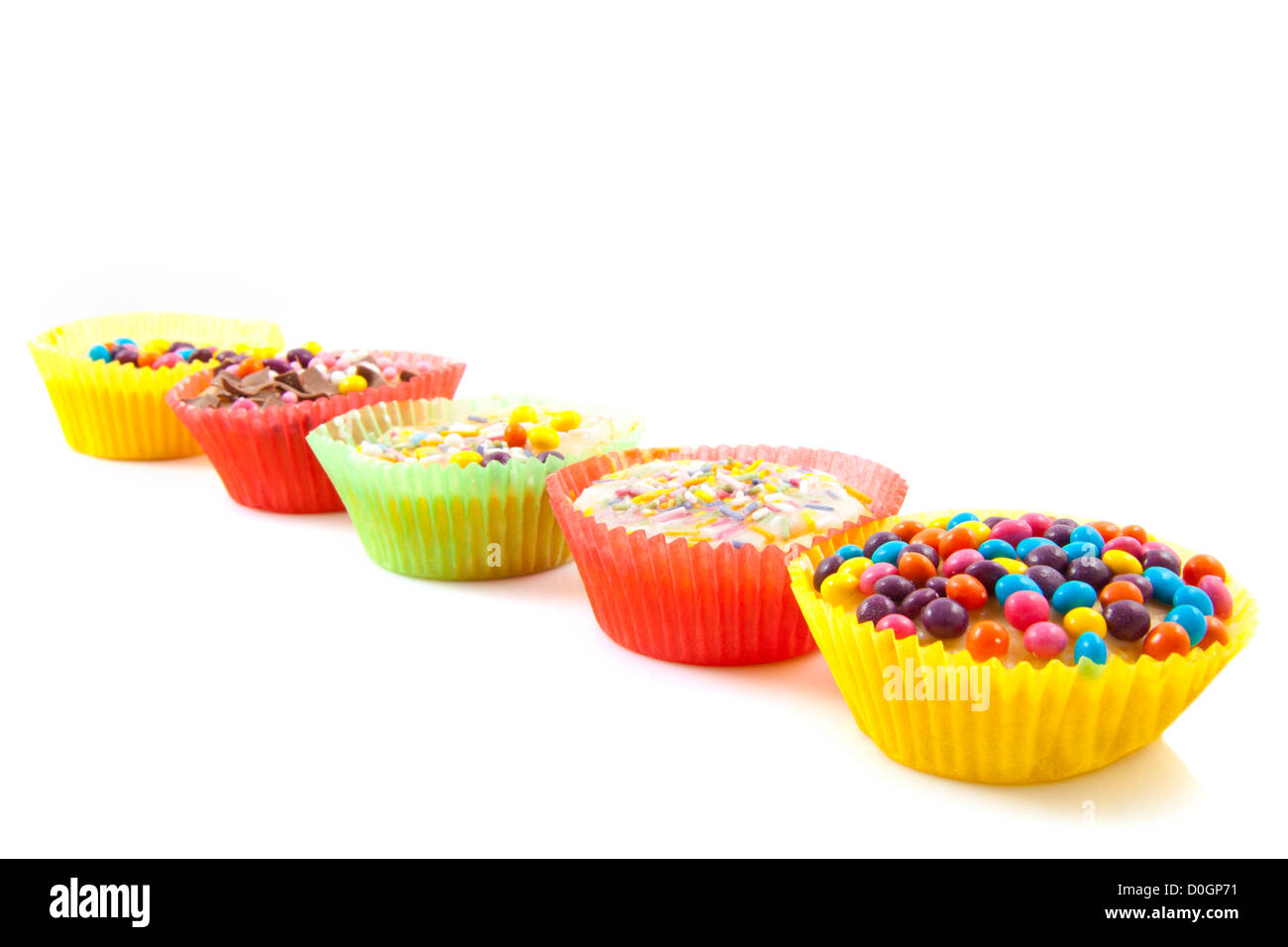 Row chocolate cupcakes candy hi-res stock photography and images - Alamy