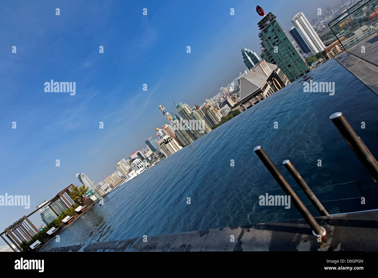 Infinity Edge Pool of Okura Prestige Hotel, Wireless Road, Bangkok ...