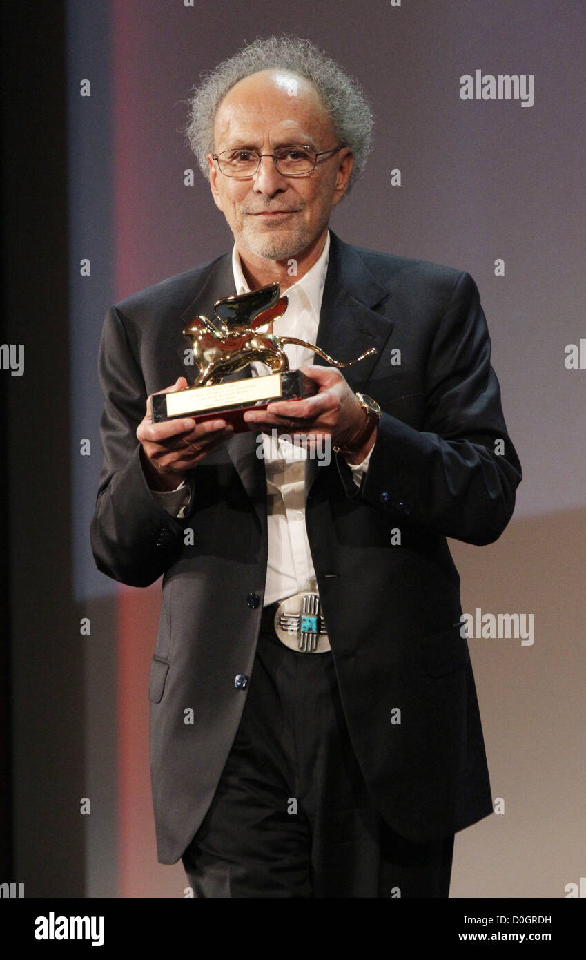 Monte Hellman shows his Golden Lion Award an overall work The 67th ...