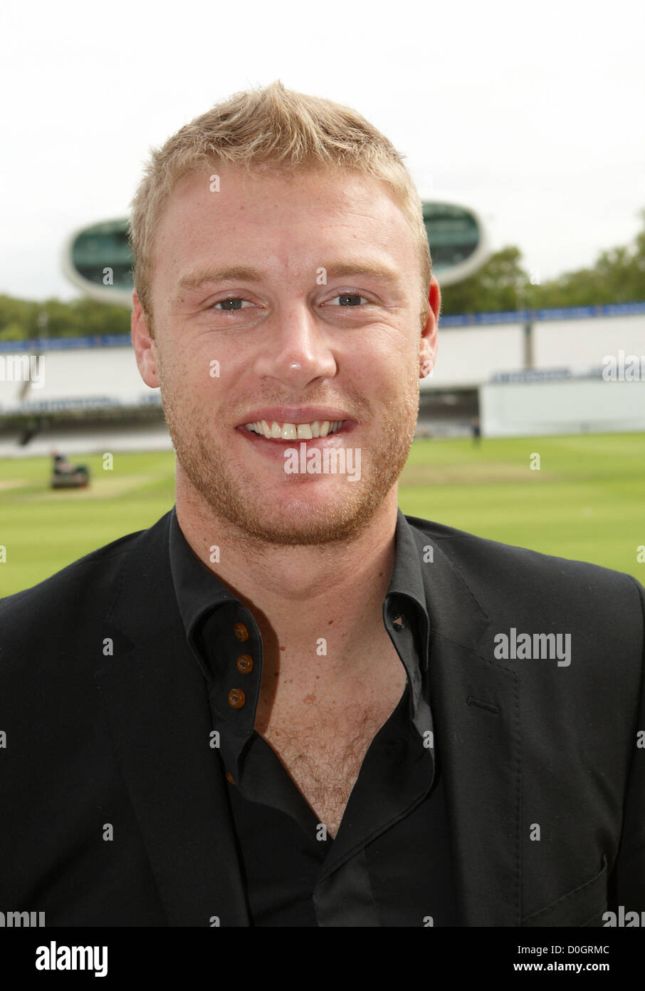 Cricketer Andrew Flintoff aka Freddie Flintoff attended the National ...