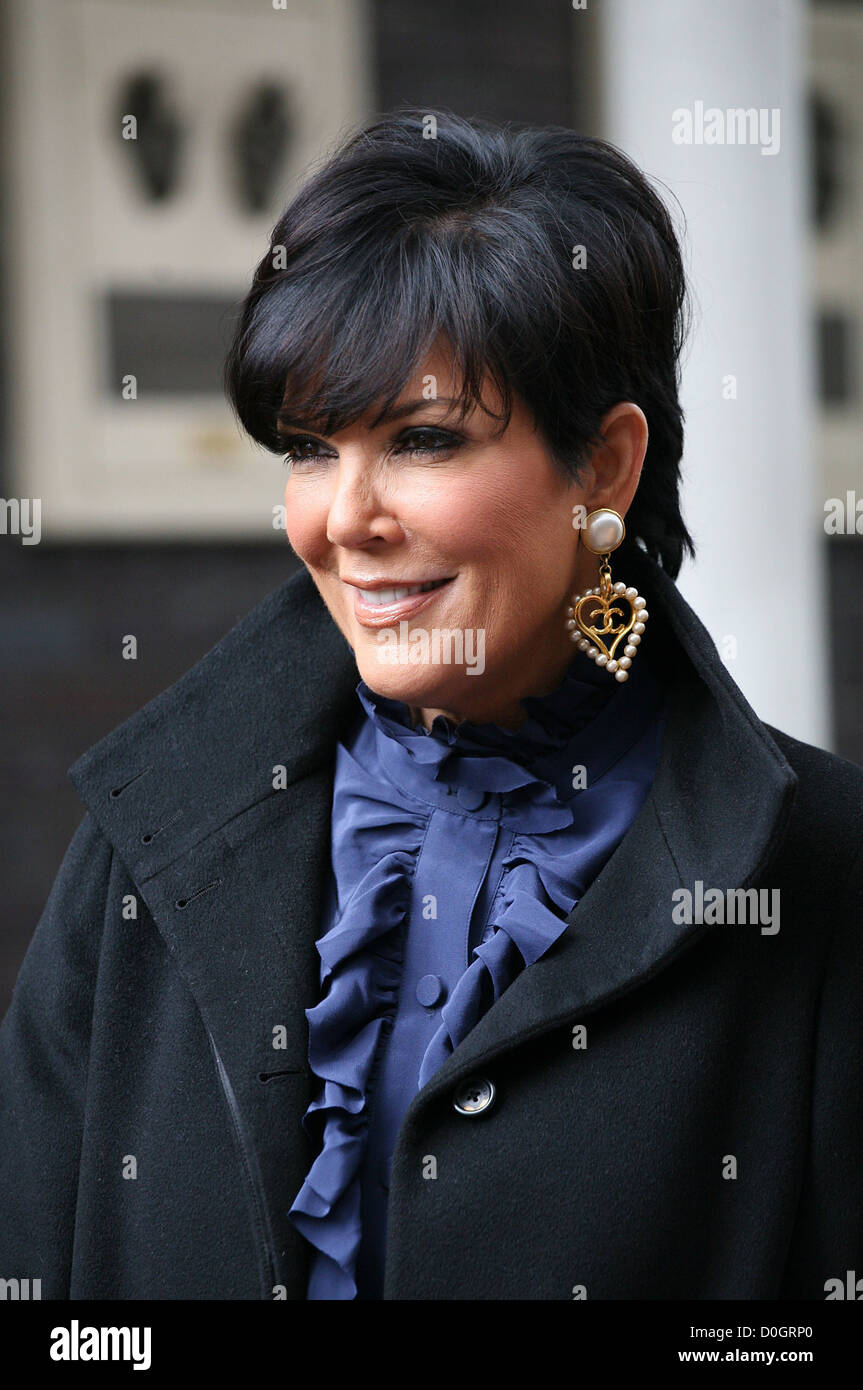 Kris Jenner outside the ITV studios London, England - 13.09.10 Stock ...