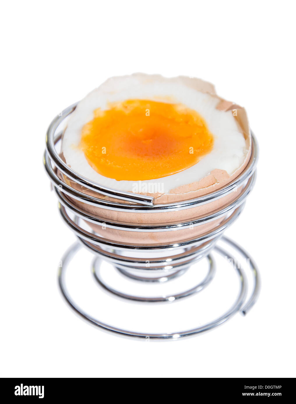 Cooked egg isolated on white background Stock Photo - Alamy
