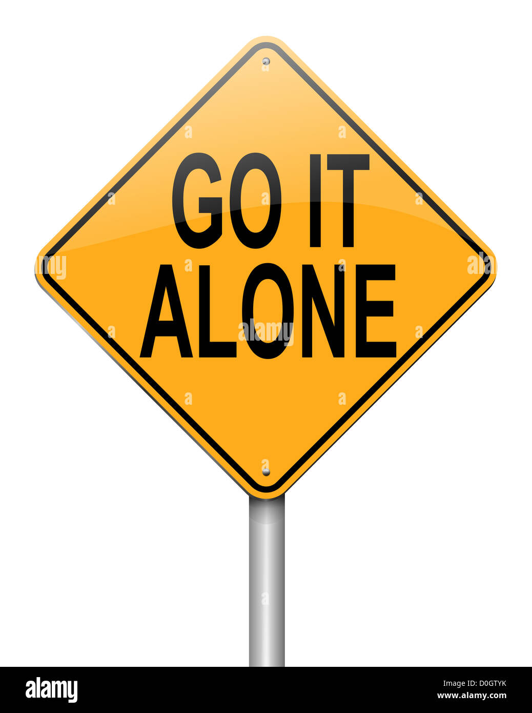 Go it alone Stock Photo - Alamy