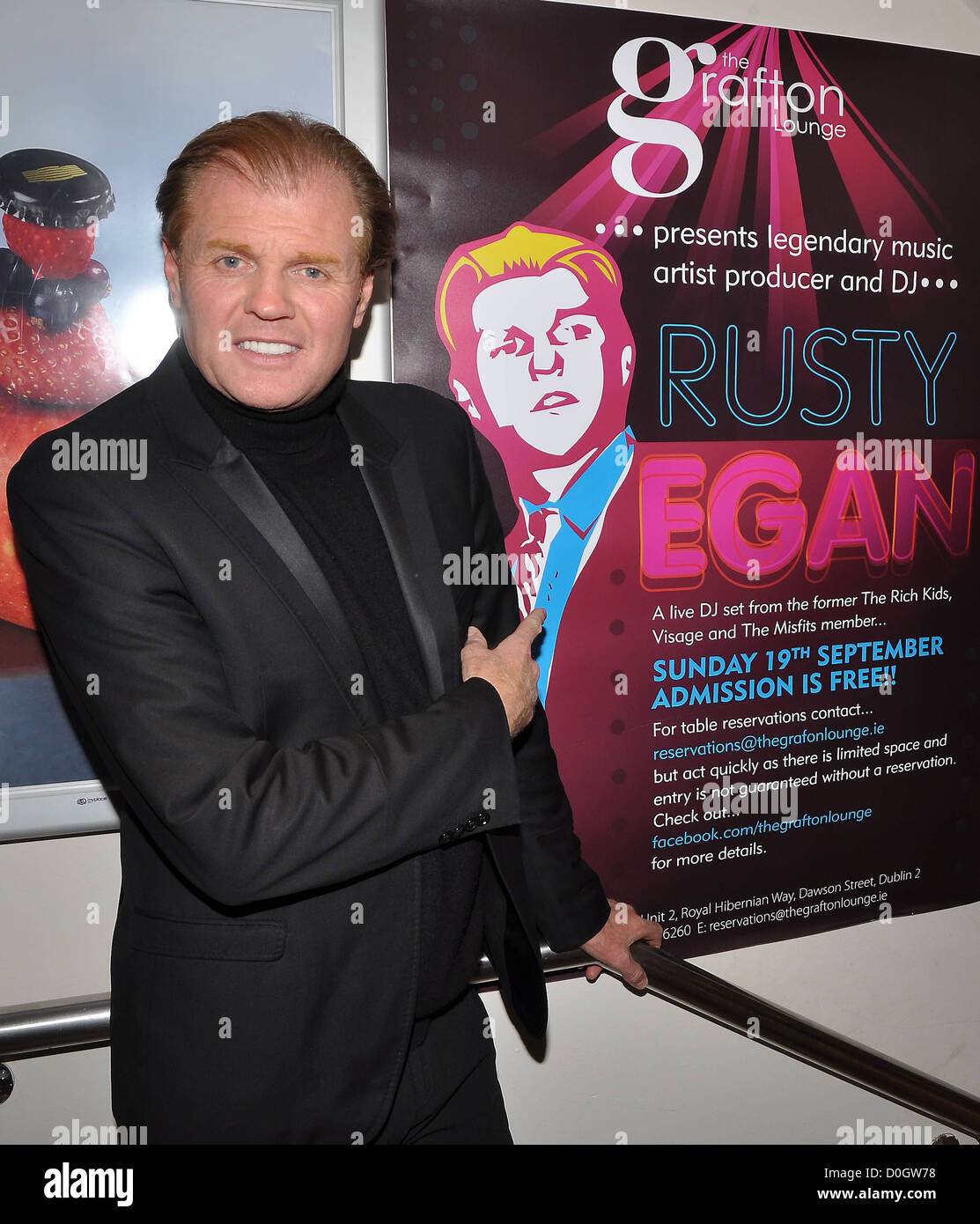 Rusty Egan The Former Visage member DJs at The Grafton Lounge. Dublin ...