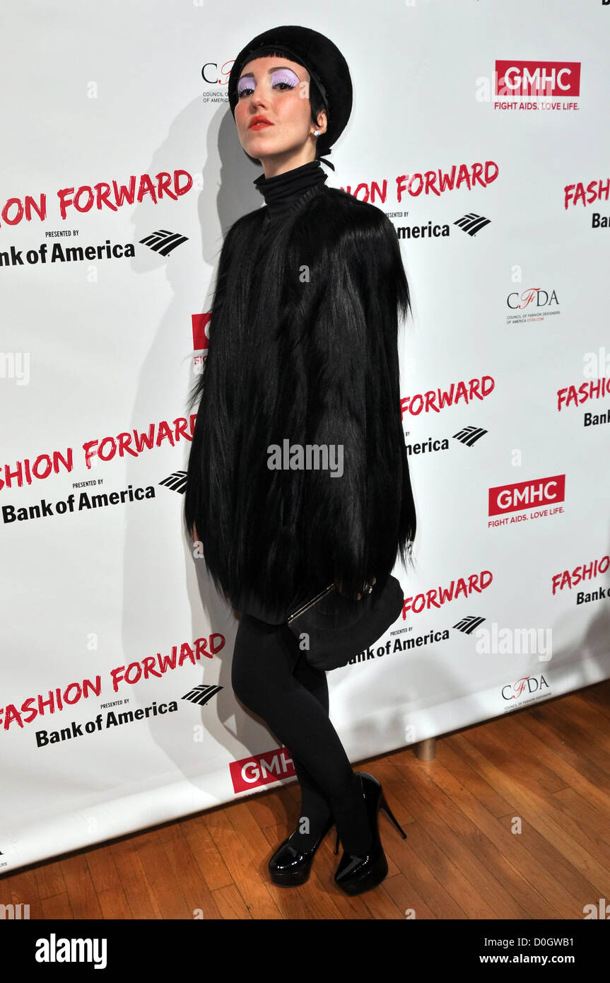Michelle Harper arriving at the 2010 Fashion Forward Presented By Bank ...