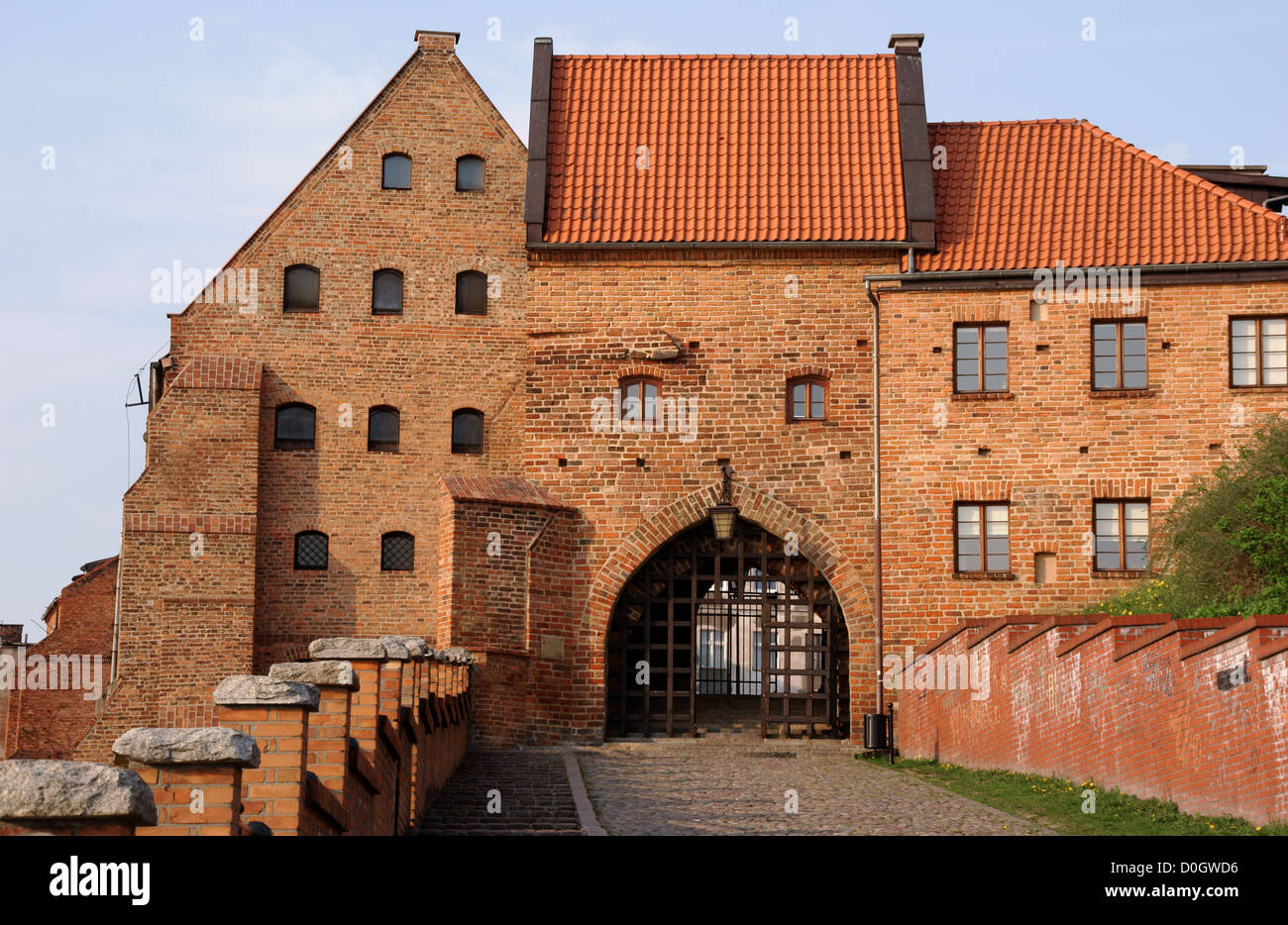 gothic gateway to mediewal town,Poland Stock Photo - Alamy