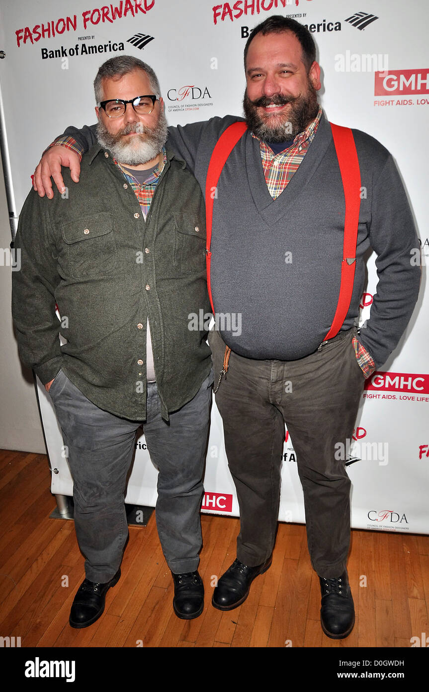 Jeffrey Costello, Robert Tagliapietra arriving at the 2010 Fashion ...