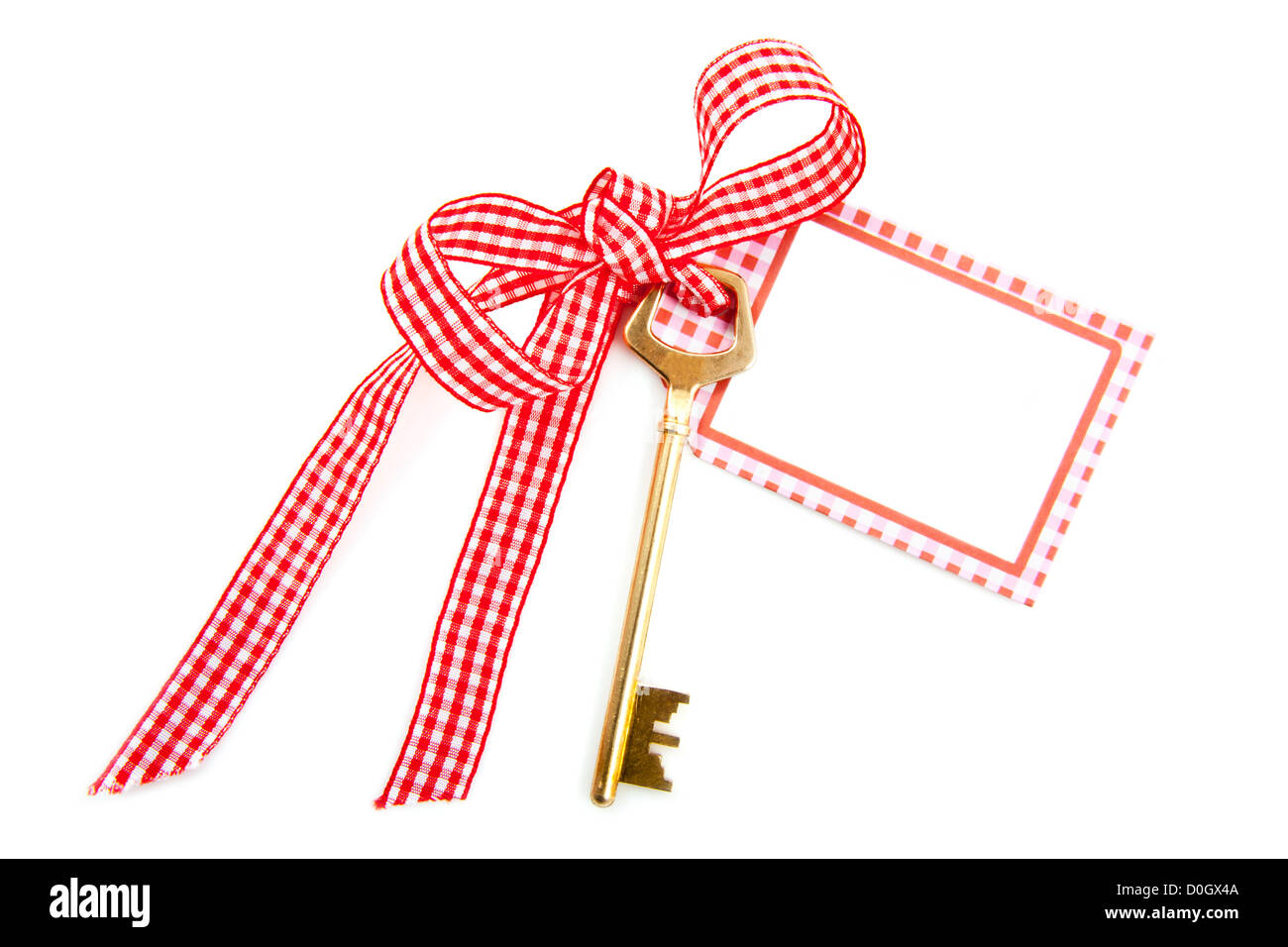 House old key red key Cut Out Stock Images & Pictures - Alamy