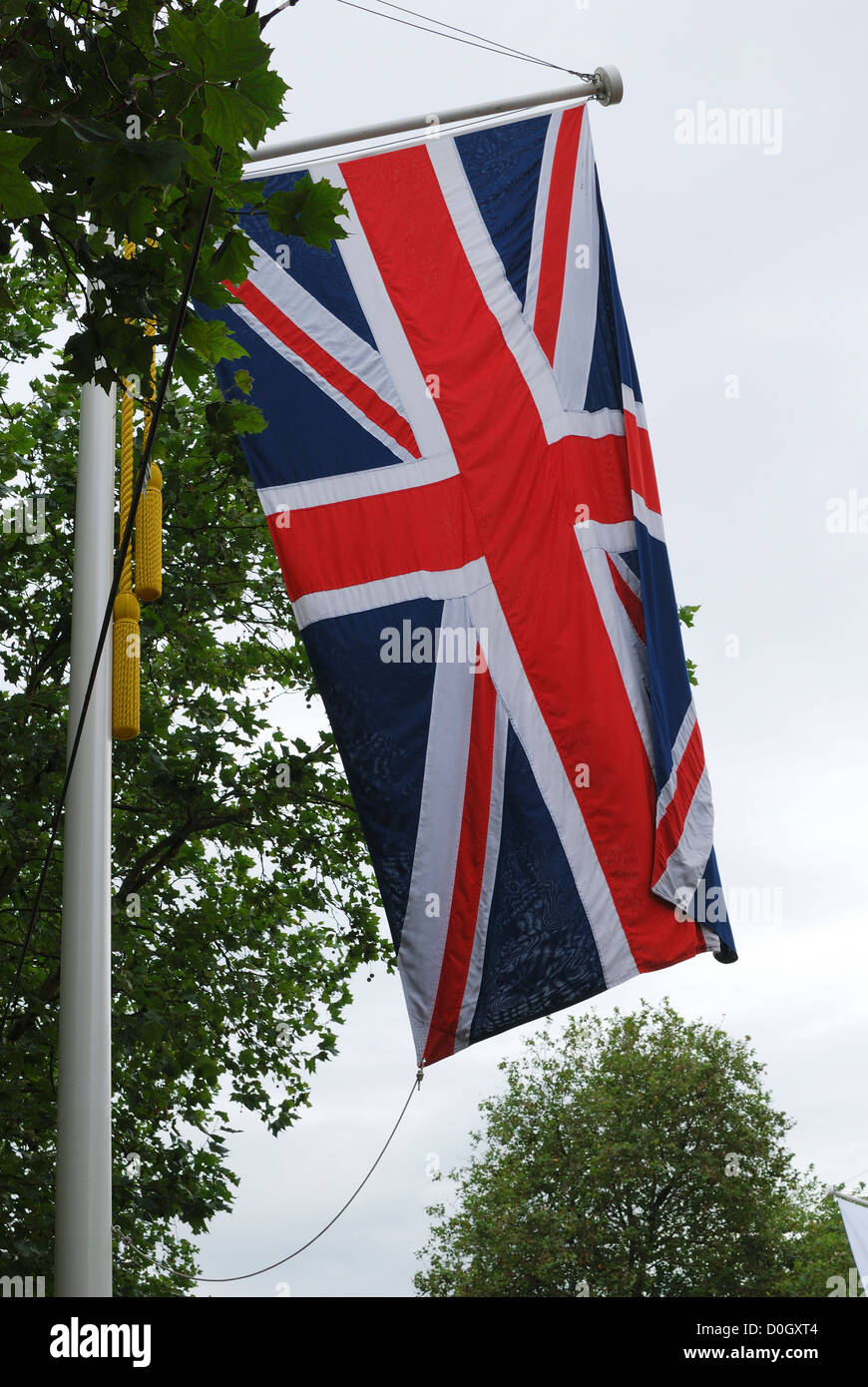 British Union Flag (Union Jack) hanging in The Mall. Westminster ...