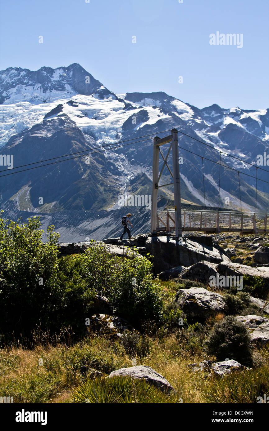 Hooker valley walking trek hi-res stock photography and images - Alamy