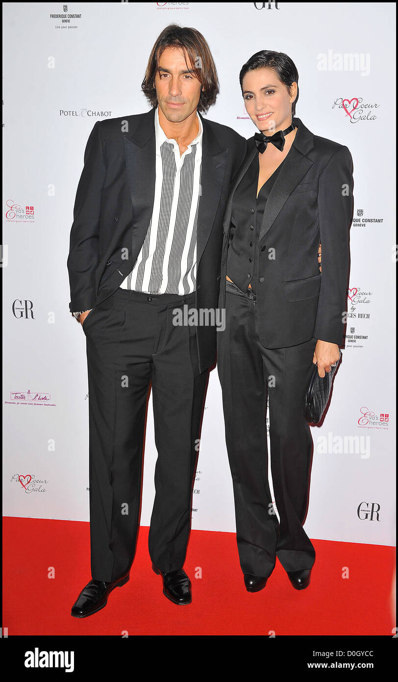 Robert Pires and Jessica Pires, arrive at the Pavillon Cambon Capucines ...