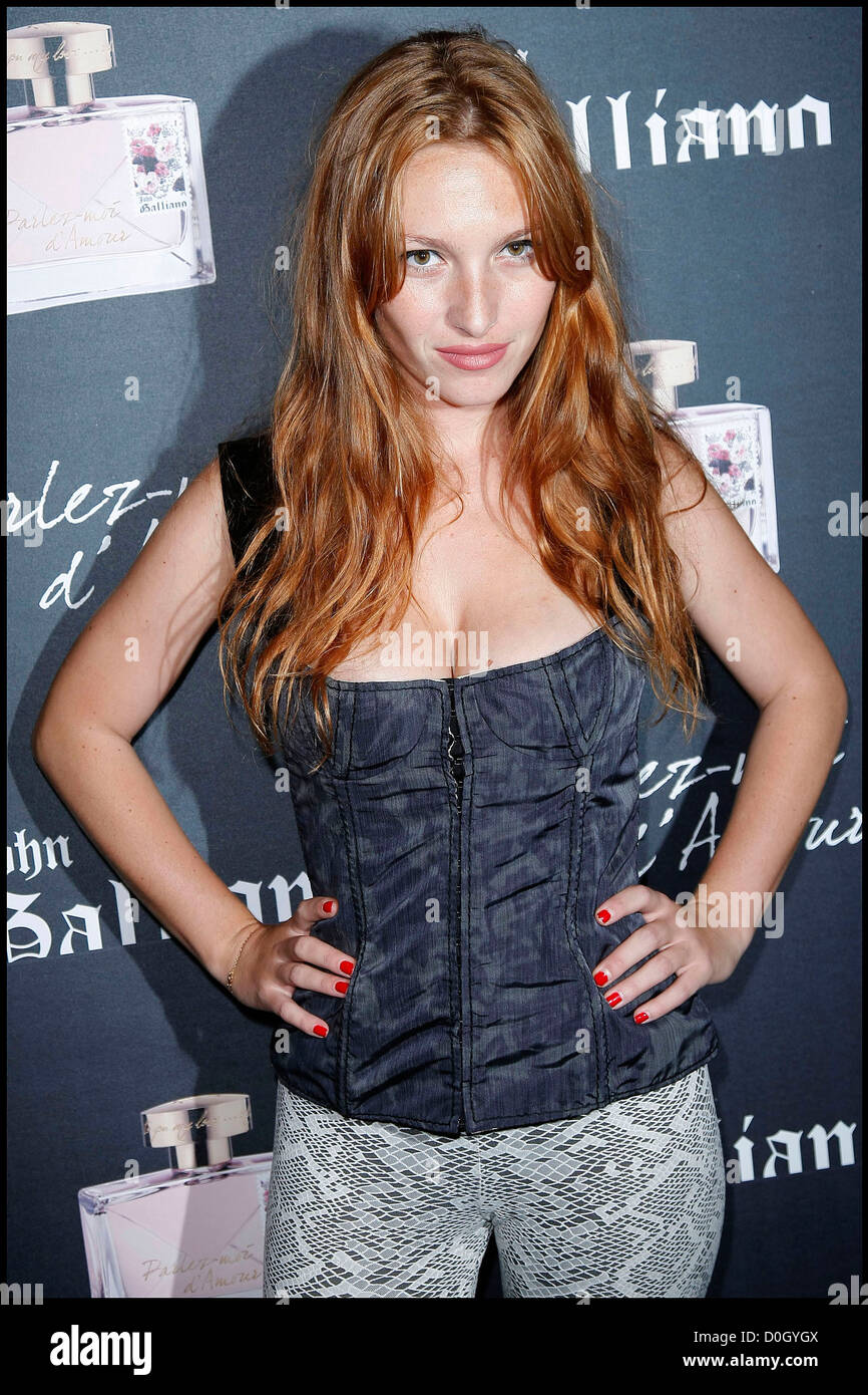 Josephine De La Baume John Galliano Eau De Toilette Launch At La Perouse Restaurant Paris