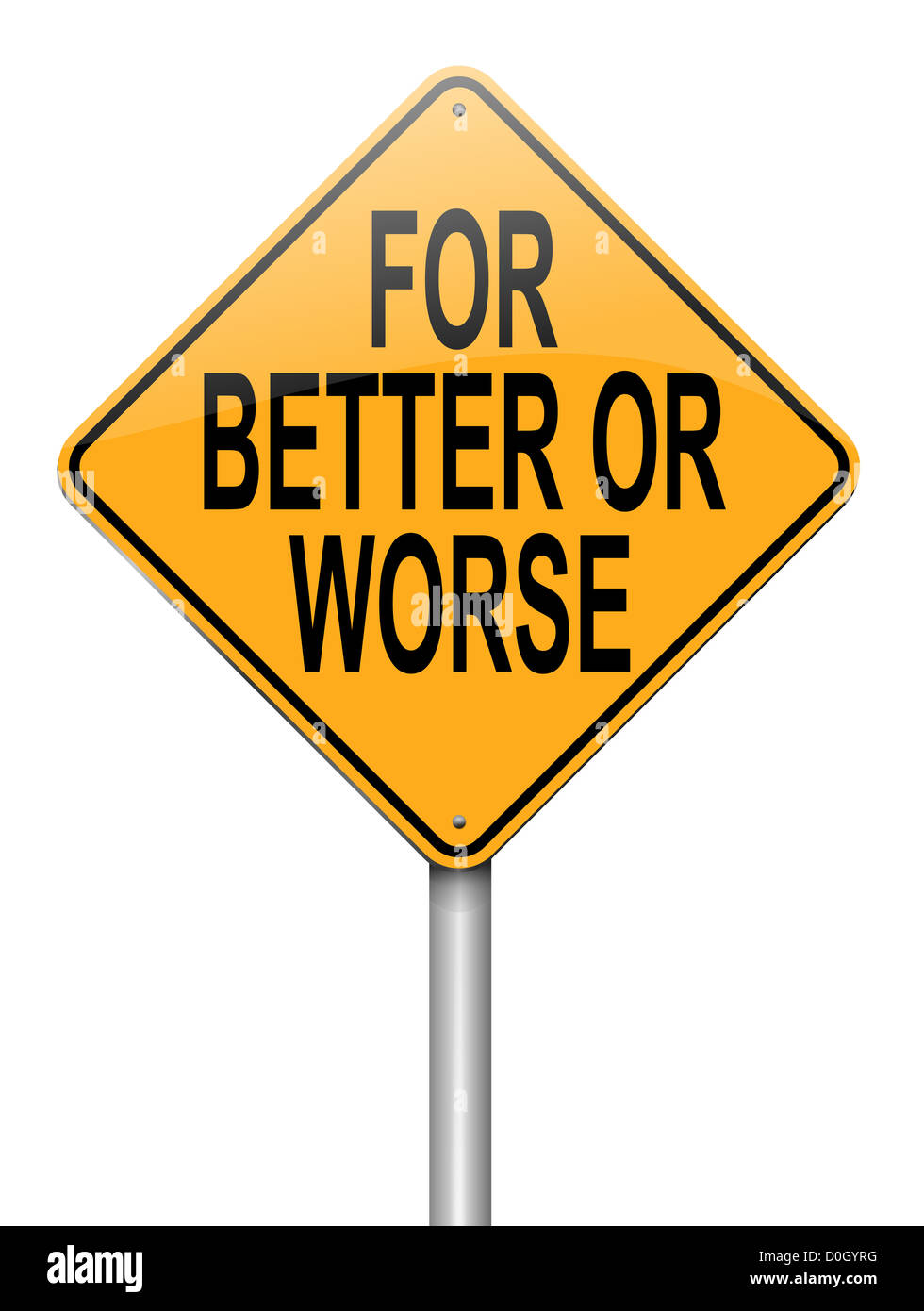 For better or worse Stock Photo - Alamy