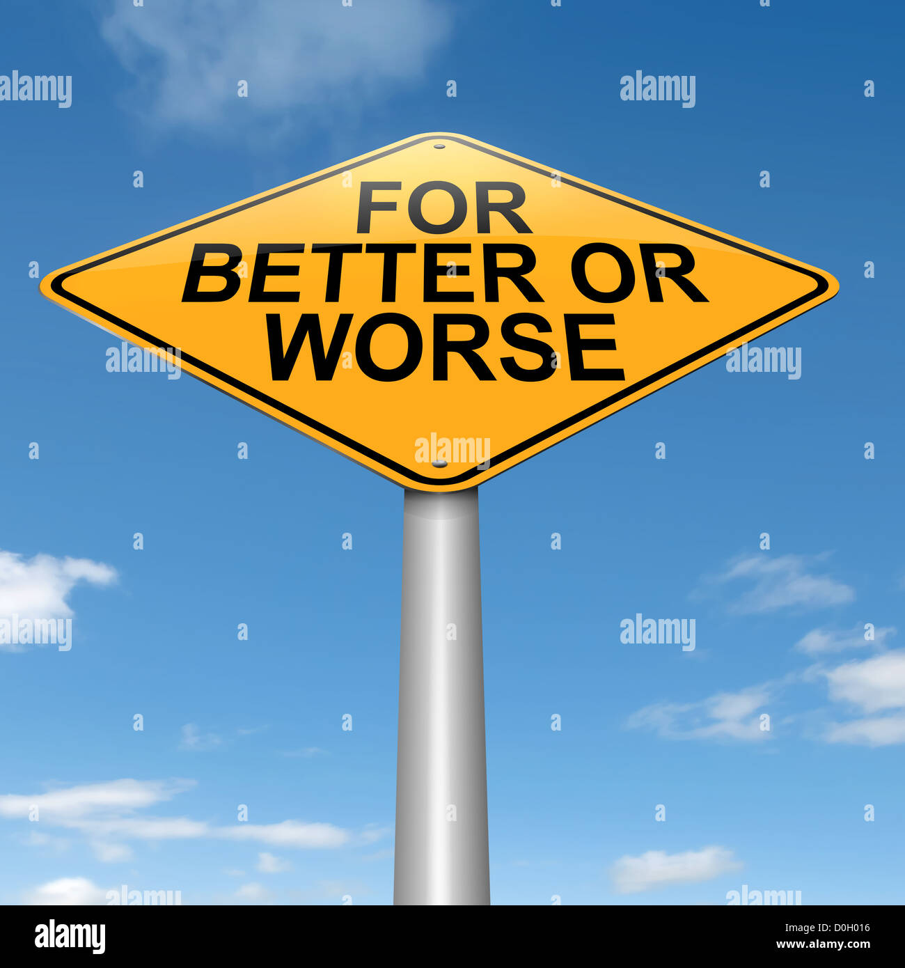 For better or worse Stock Photo - Alamy
