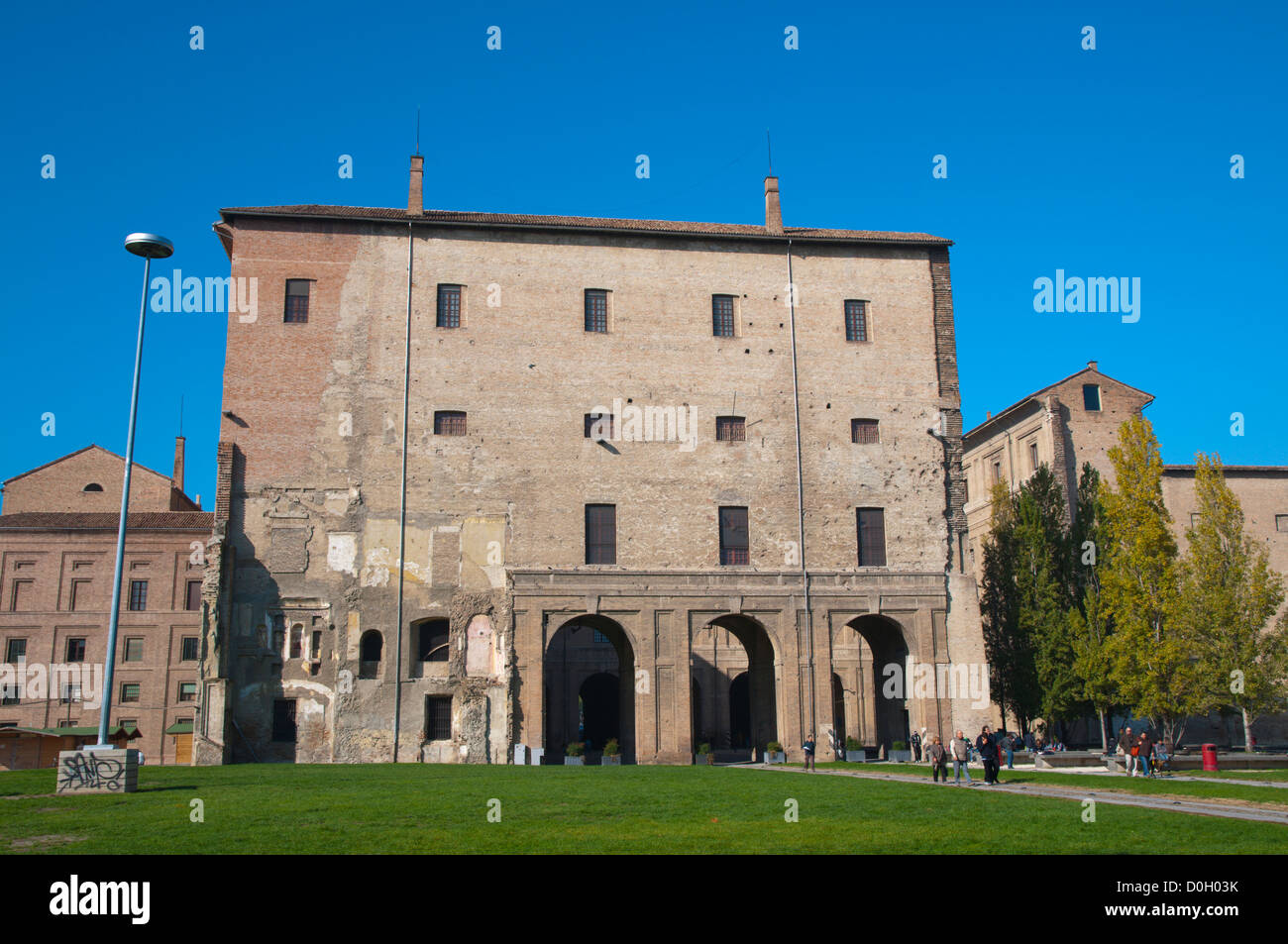 Palazzo della Pilotta palace complex at Piazza Pilotta square central ...