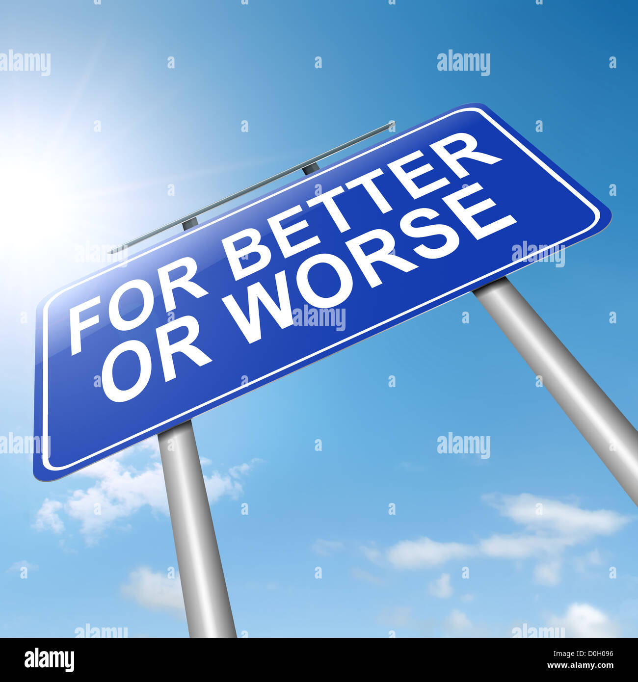 For better or worse Stock Photo - Alamy